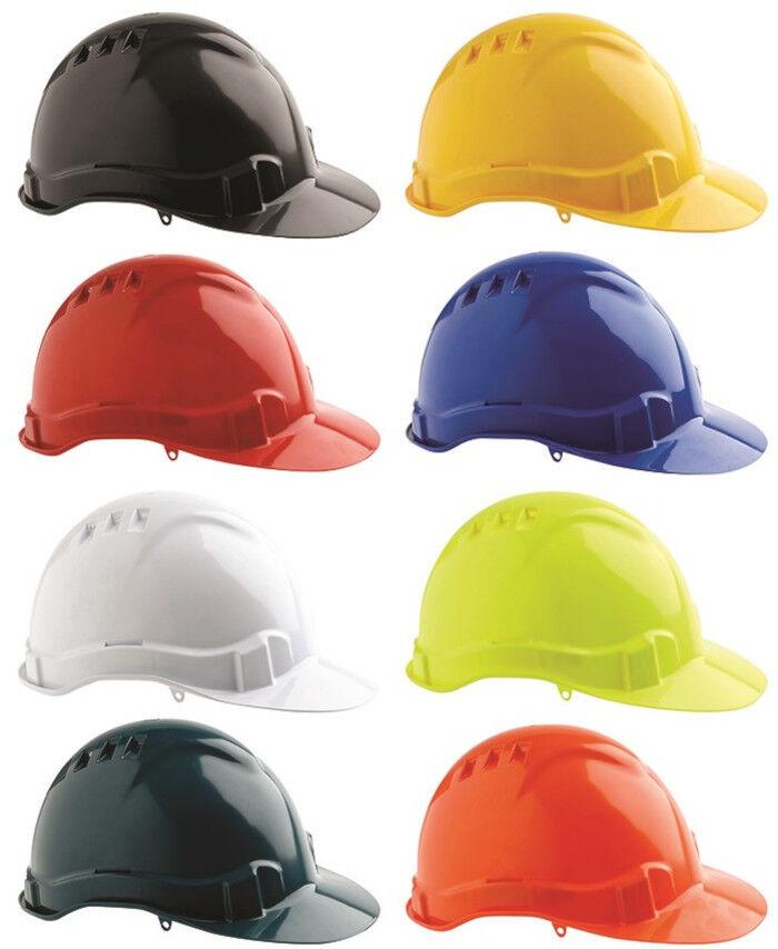 V6 Hard Hat Vented Pushlock Harness - White | Hard Hat | Pro Choice Safety